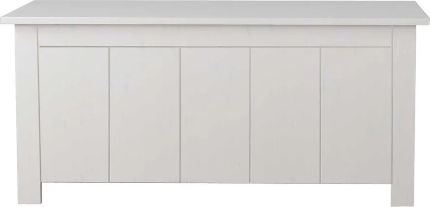 Bílá truhla z borovicového dřeva 100x45 cm Bertram – Støraa
