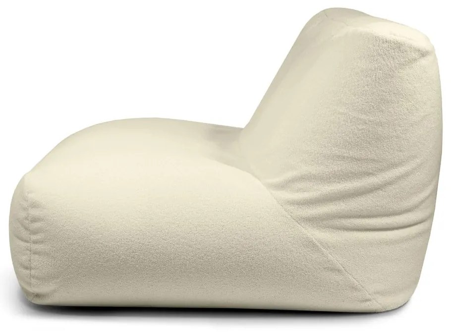 Hnědý sedací vak z textilie bouclé Sofa Tube – SLOWDOWN