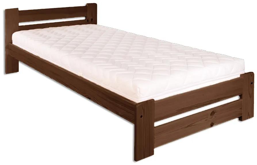 Drewmax Dřevěná postel 100x200 LK146 dub