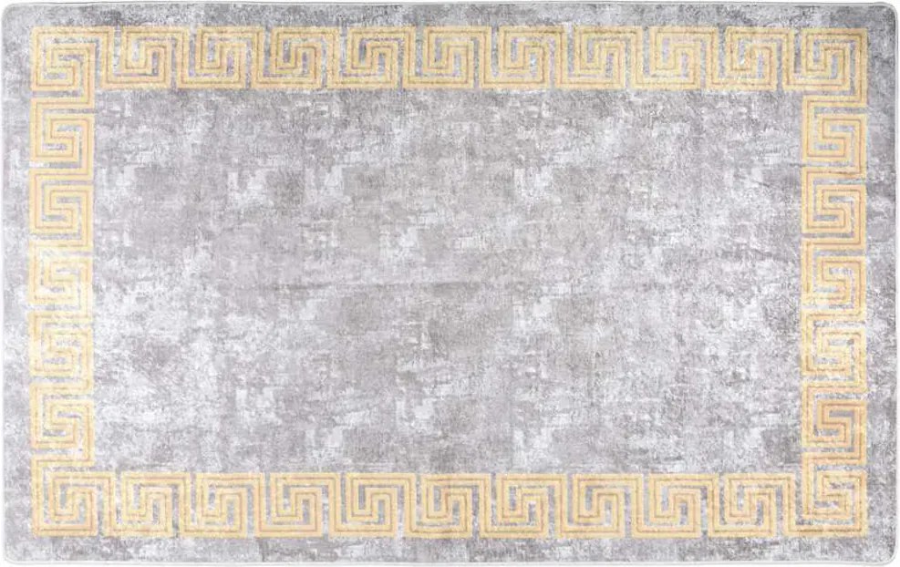 Koberec pratelný 80 x 150 cm šedý 337934