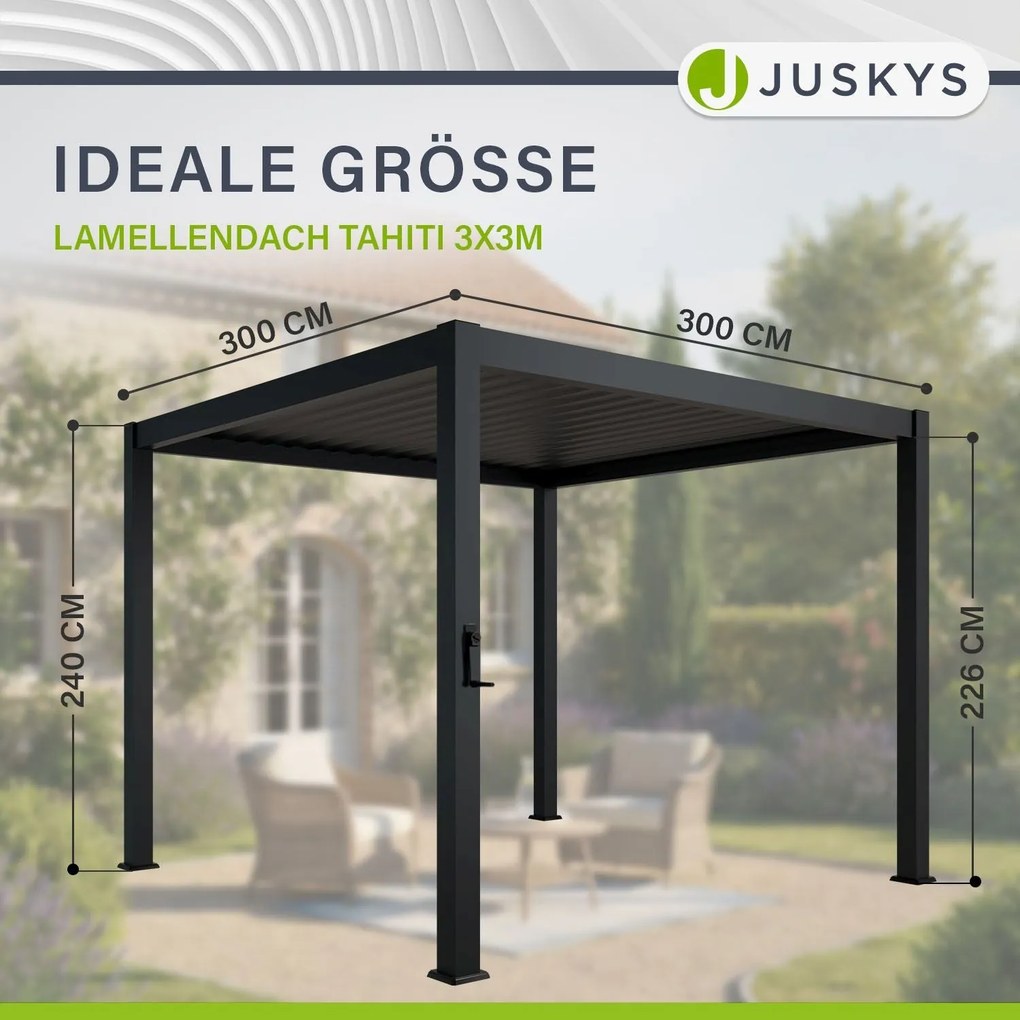 Juskys Lamelová pergola Tahiti Velikost: 3 × 4 m