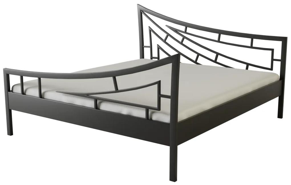 Nábytek ATIKA s.r.o. Kovová postel SHAPE Povrchová úprava: bílá, Rozměr: 160 x 200 cm