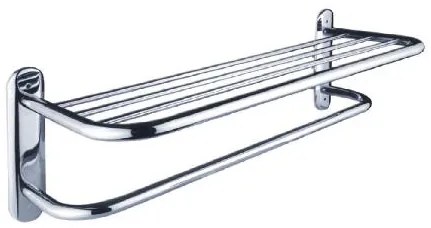 Nimco - Polička na ručníky s držákem, délka 62 cm, nerez PO 7061-18