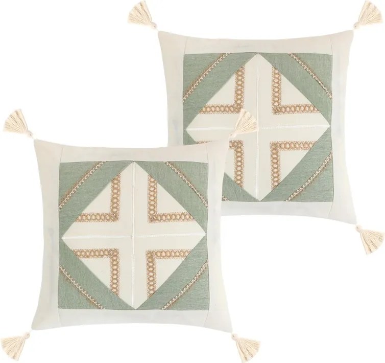 Bellatex Povláček PERU SET 2ks Béžová 40x40 cm