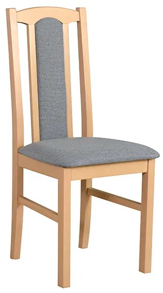 Drewmix Jídelní židle čalouněná z masivu Rello Dub grandson a potah tmavě šedý