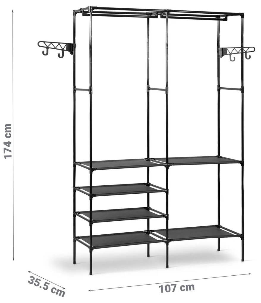 Stojící věšák Massido 686600 černý