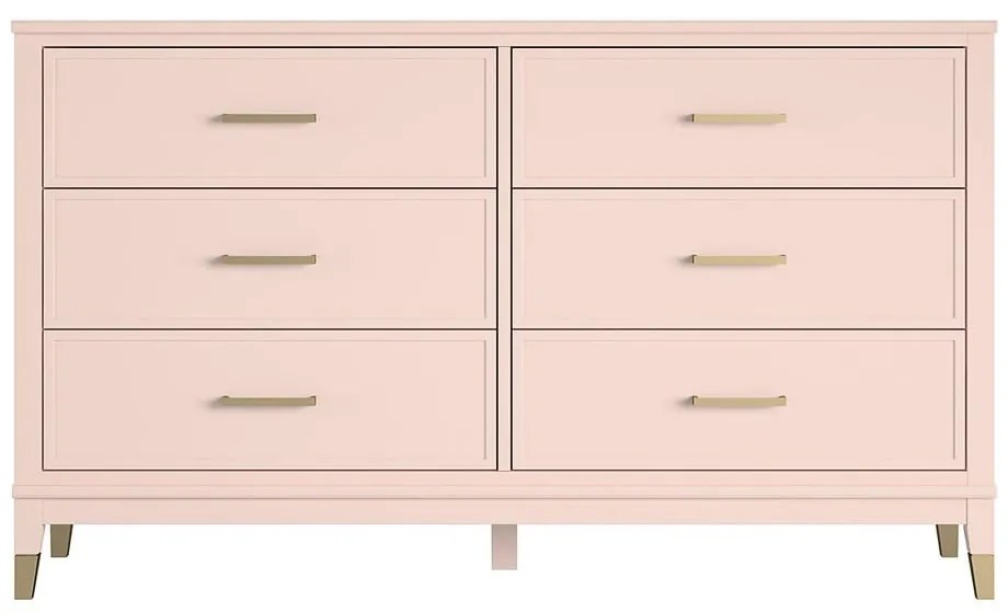 Růžová komoda 144x85x41 cm Westerleigh – Støraa