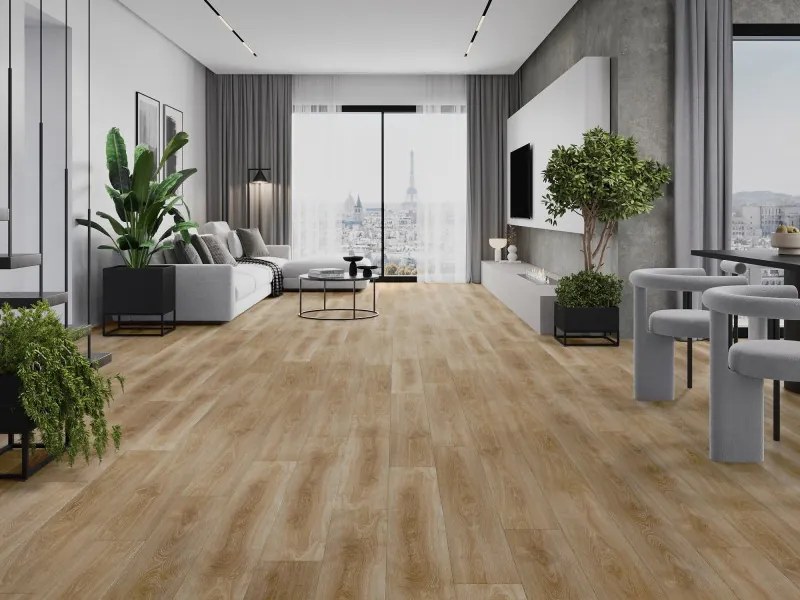 Mexen San Marcos vzorek vinylových panelů SPC 6,5 mm, podklad IXPE 1,5 mm, 4 V-drážka, Dub - F1048-S