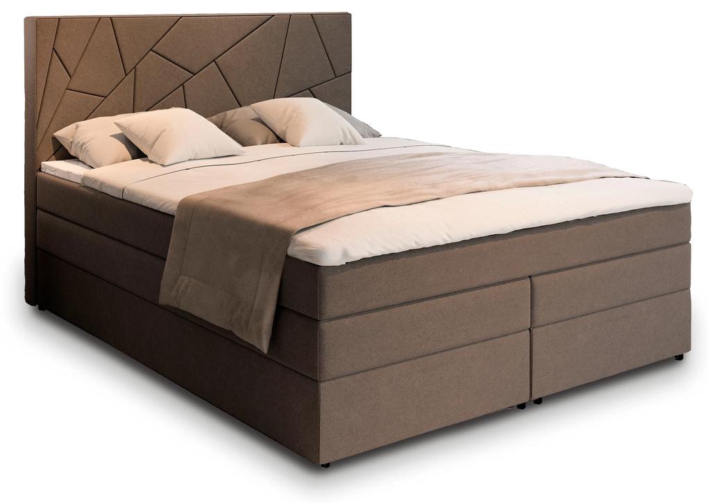 MSL Kontinentální čalouněná postel TAMARA (180 x 200 cm) Barva látky: INARI 91