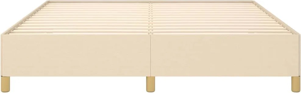 Rám postele s boxspringem krémový 180 x 200 cm textil 3120982