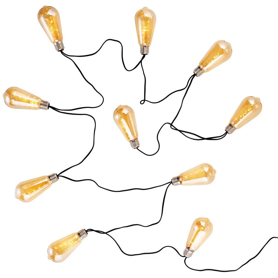 Butlers BULB LIGHTS Světelný řetěz žárovky tónované 10 světel