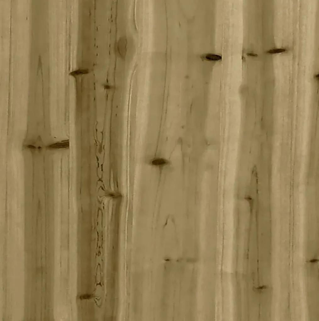 vidaXL Zahradní podnožky s poduškami 2 ks bílé masivní borové dřevo [825701] Barva: Přírodní douglaska