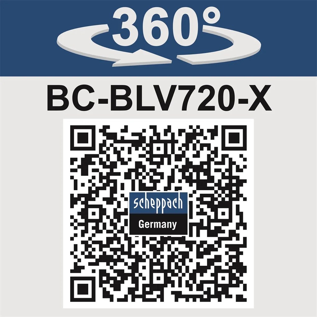 Scheppach BC-BLV720-X 20V IXES - akumulátorový foukač / vysavač 4v1 (bez akumulátoru a nabíječky)