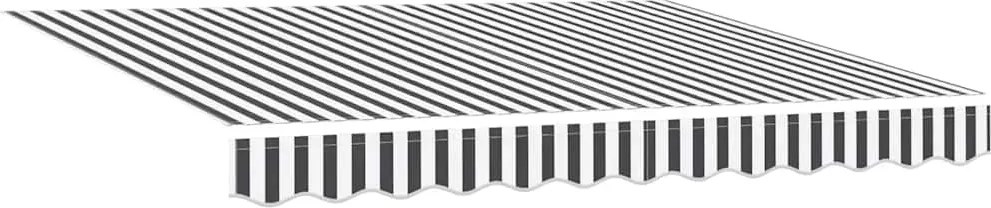 Automatická zatahovací markýza s LED antracit a bílá 300x250 cm 3215781