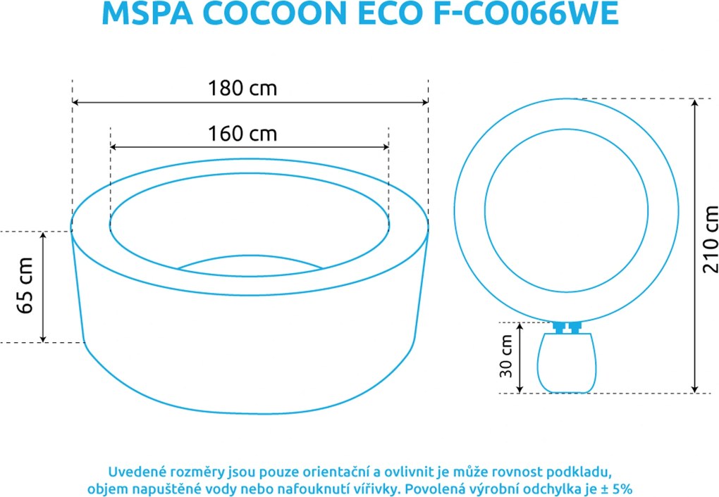Mspa | Vířivý bazén MSPA Cocoon ECO F-CO066WE | 11400307