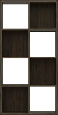 Regál Sinde 2x4, tmavý ořech