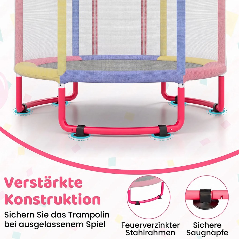Costway Trampolína pro děti 154 cm 6 v 1 Dětská trampolína s gymnastickou