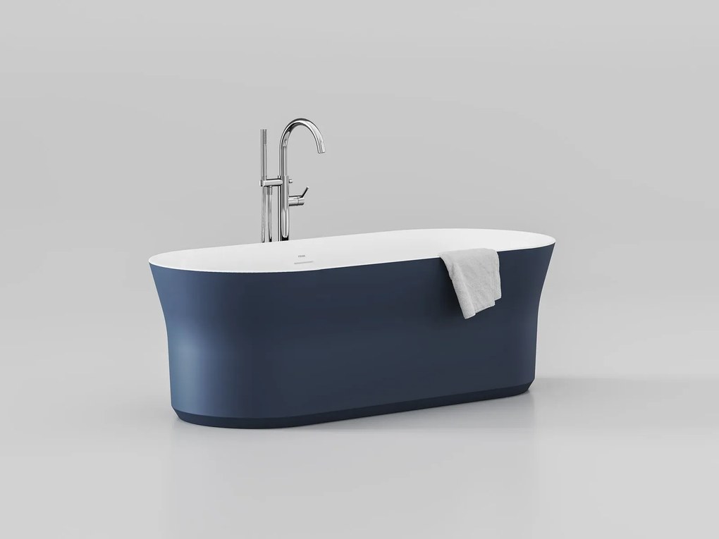 Ravak Ypsilon vana volně stojící 180 x 80 cm odtok bílá modrá XC00100071