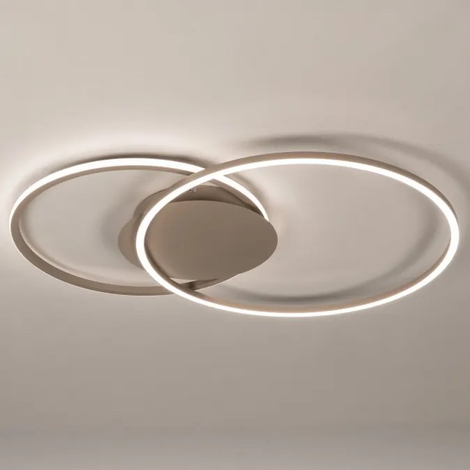 Stropní stmívatelné LED svítidlo Omega 750 Dark Taupe Big