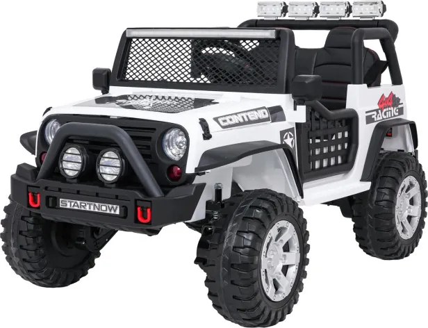 Elektrické autíčko Jeep BEAST 4x4 bílé