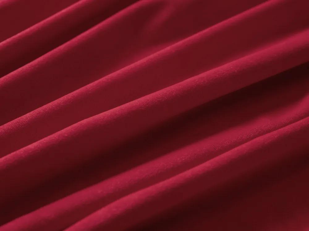Biante Sametový obdélníkový ubrus Velvet Premium SVP-007 Malinově červený 100x160 cm