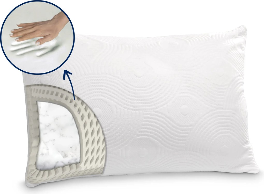 Dormeo klasický Air+ Smart polštář 45x65 cm