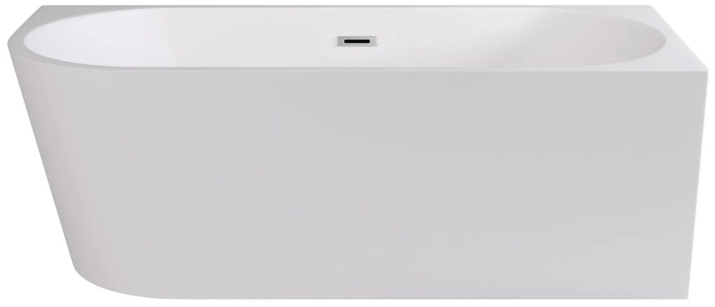 BESCO Volně stojící vana ZOYA Glam - grafitová Barva sifonu - Chrom, Rozměr vany - 150 × 75 cm, Způsob provedení - Levé - VANZOYA150LG3