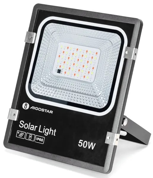 Aigostar - LED RGB Stmívatelný solární reflektor LED/50W/3,2V IP66 + DO