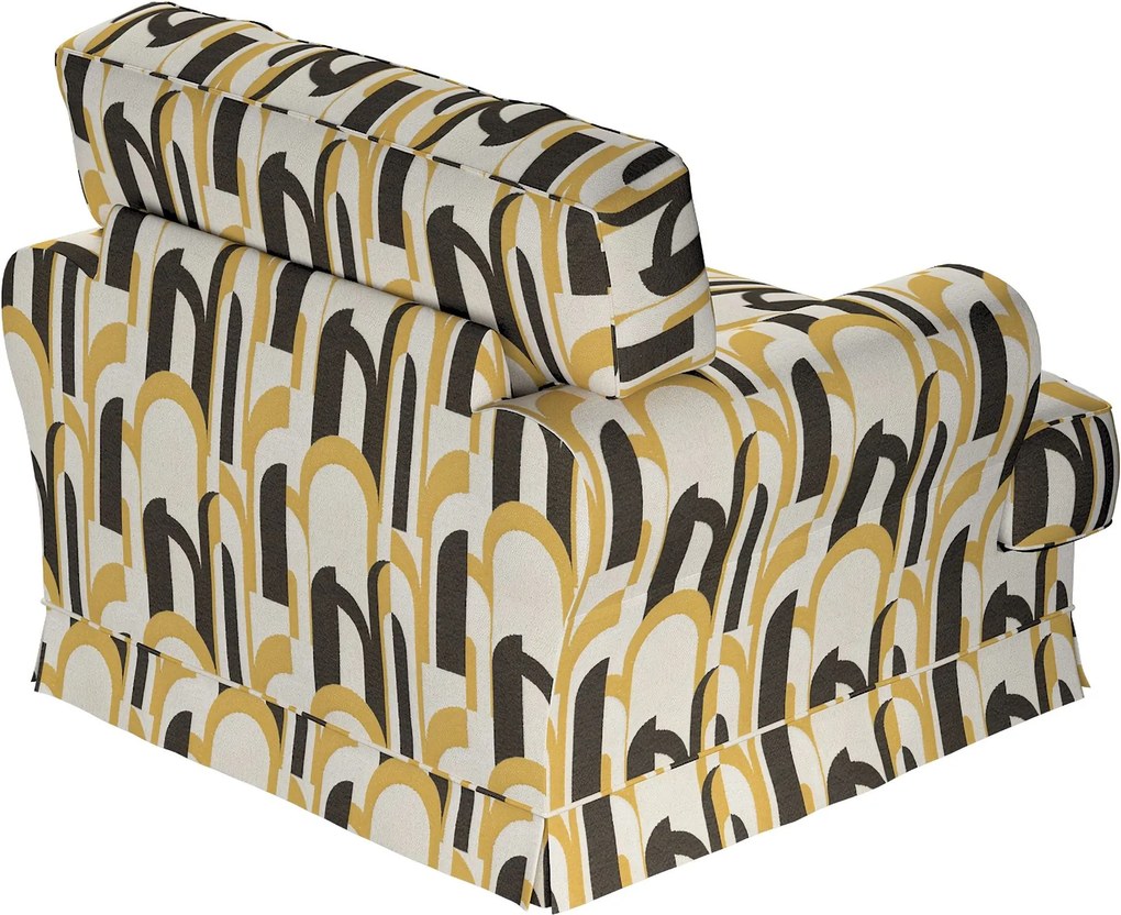 Potah na křeslo IKEA Ekeskog barva vícebarevná látka pletený vzor, vzorované