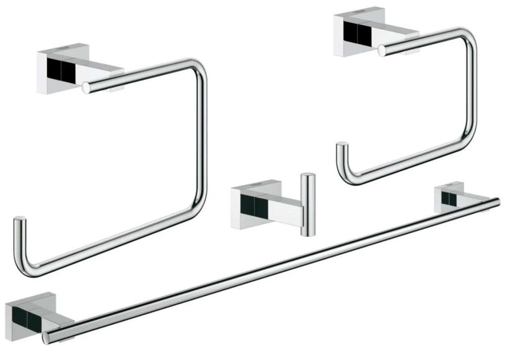Grohe Essentials Cube - Sada doplňků, chrom 40778001