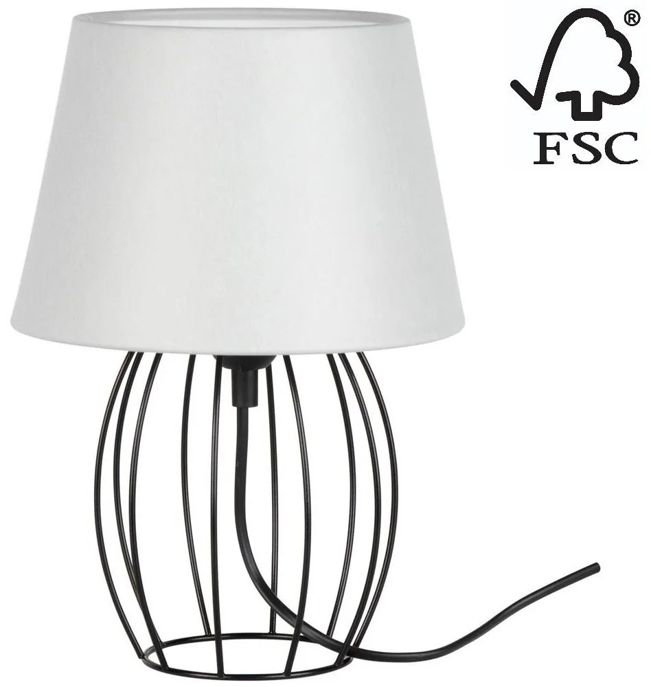 Spot-Light | Spot-Light 7664104 - Stolní lampa MANGOO 1xE27/40W/230V šedá/černá | SP0871