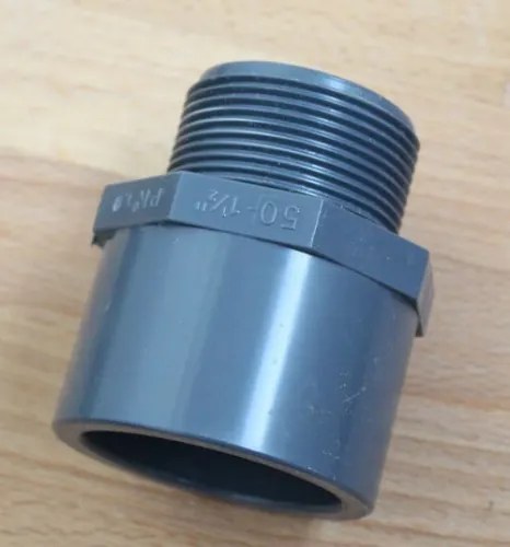 Vagnerpool Nipl - přechodka PVC 50 mm lepení/ vnější závit 1 1/2"