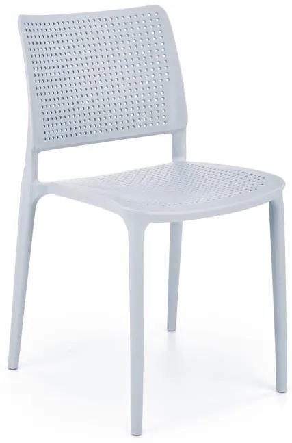 Halmar Plastová stohovatelná jídelní židle K514 - bílá