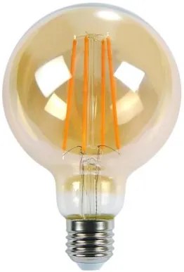 Žárovka LED ORO Amber G125 E27 6 W