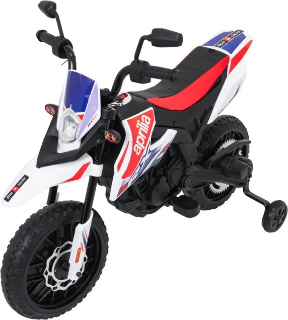 Elektrická motorka Aprilia RX bílá