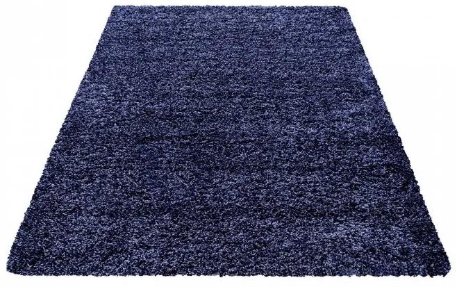 Vopi | Kusový koberec Life Shaggy 1500 navy - 80 x 250 cm