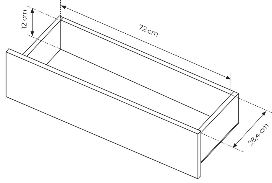 LANG c | komoda 180 2D3S + LED osvětlení | 180 cm | černá/dub evoke