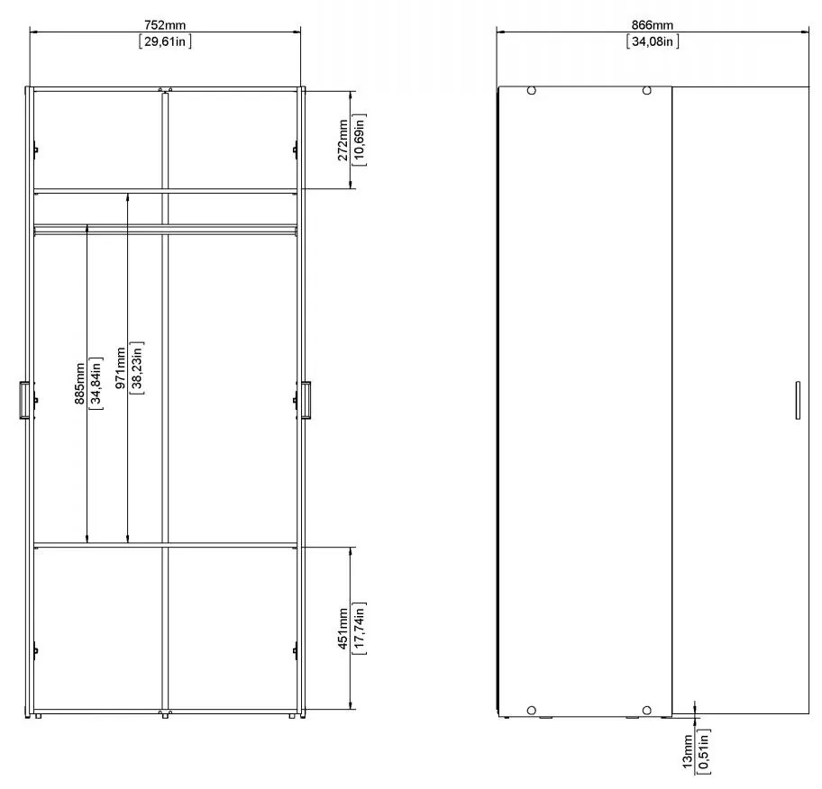 Tvilum Skříň Sid 2d 418 bílá
