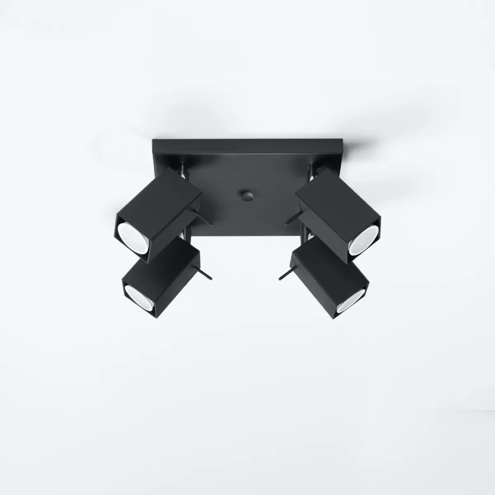 Sollux Lighting Stropní svítidlo MERIDA 4 černé