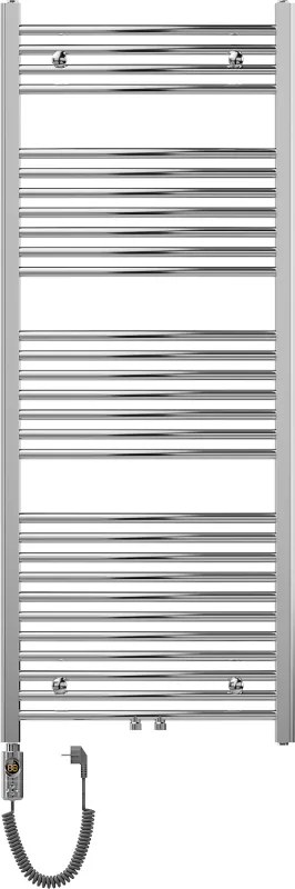 Mexen Ares, elektrické topné těleso 1500x600 mm + topná tyč 600 W, chromová, W102-1500-600-2600-01