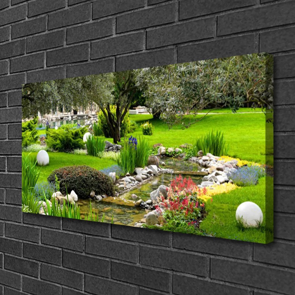 Obraz na plátně Zahra Strom Květiny Příroda 120x60 cm