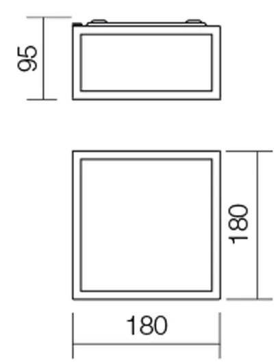 Redo 01-1236 koupelnové stropní LED svítidlo Ego chrom, 13W, 3000K, 18cm