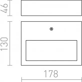 RED R11752 CHLOE nástěnná nerez 230V LED 9W IP65 3000K - RED - DESIGN RENDL