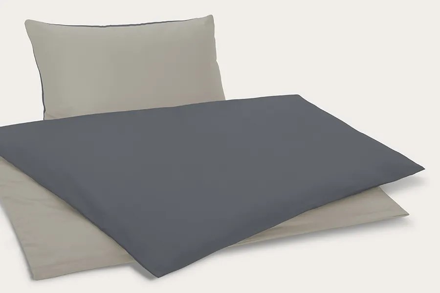 Povlečení Mirabell Grafit/Warm grey Rozměr: 2ks 70x90 cm + 220x240 cm