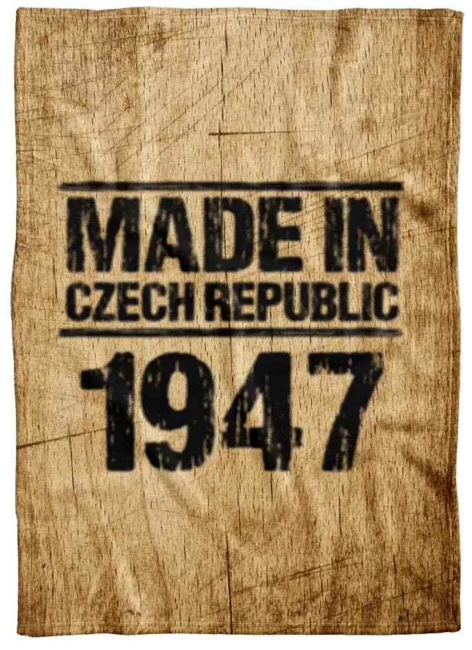 Deka Made In (rok: 1947, Podšití beránkem: NE)