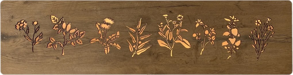 Li-Go "Byliny" světelný obraz 230V 120x31 cm provedení povrchu: bílá