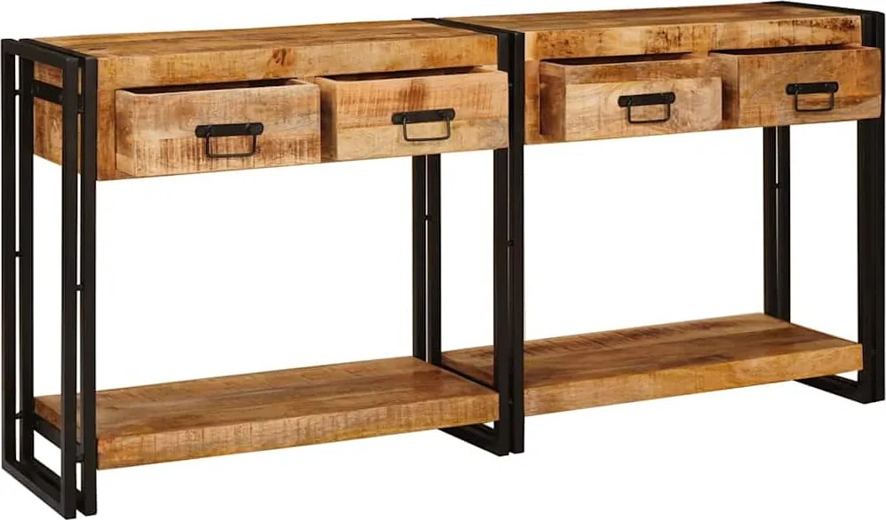 Konzolové stolky 2 ks Hnědá 161 x 33 x 75 cm 3324223