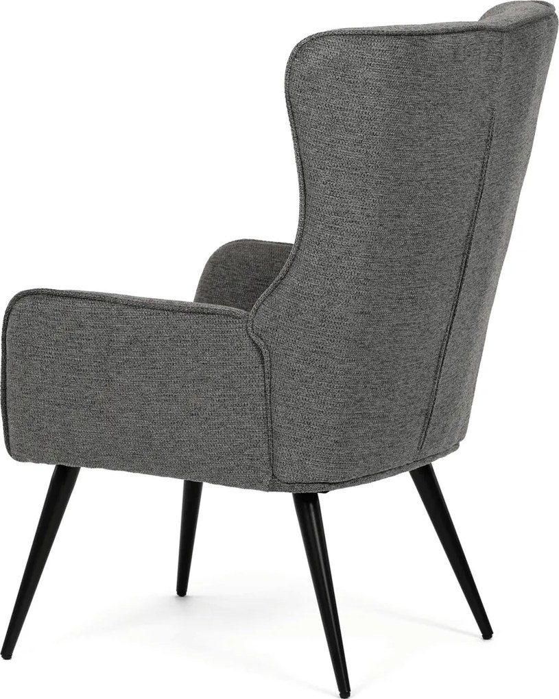 Relaxační křeslo ušák WIPPY - šedá látka