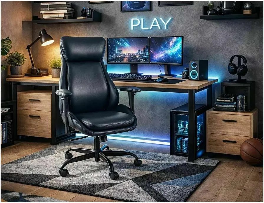 Kancelářské křeslo Richton, tmavě modrá