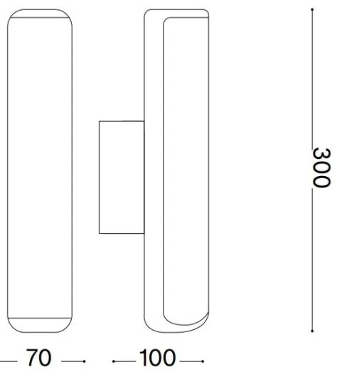 Ideal Lux - LED Venkovní nás. svítidlo ETERE LED/9,5W/230V 4000K IP44 černá